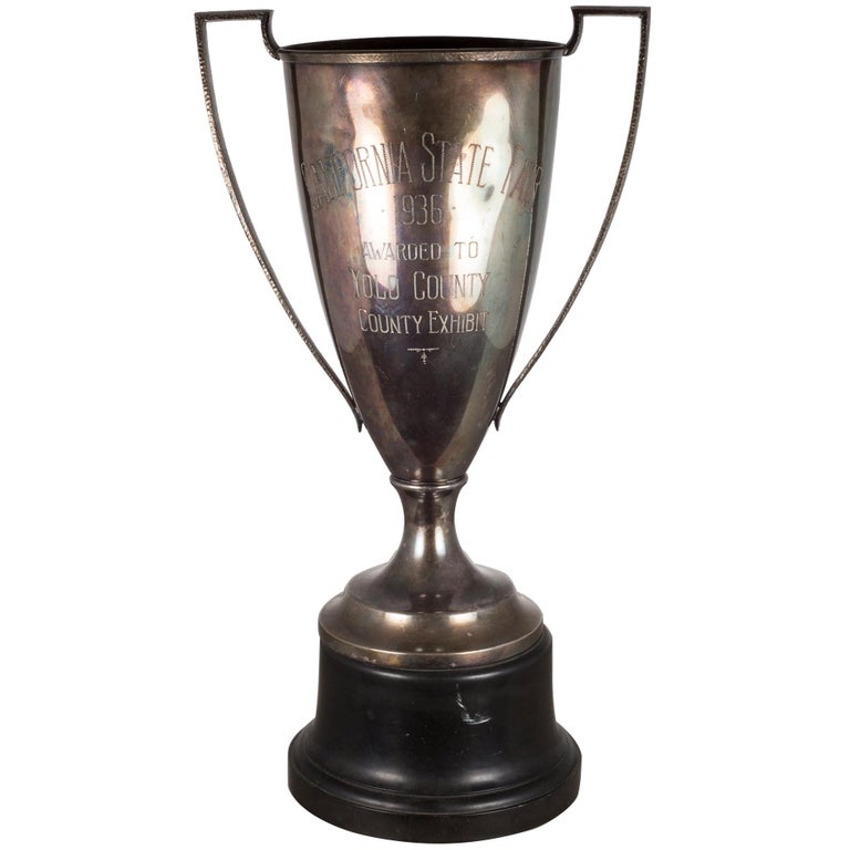 Large Early 20th Century 20" California State Fair Trophy, circa 1936 ...