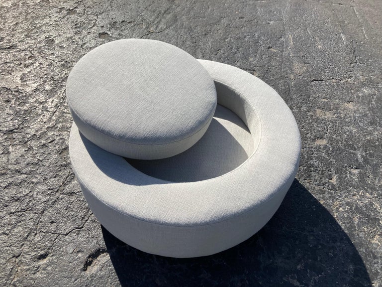 Large Edward Wormley Donut Ottoman for Dunbar For Sale at 1stDibs