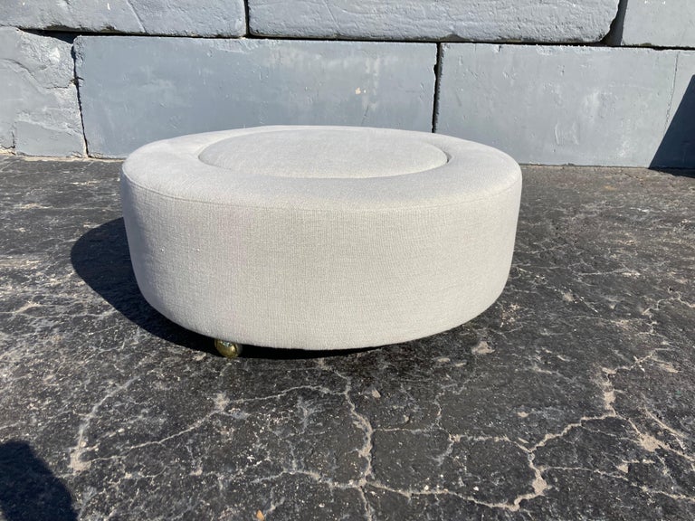 Large Edward Wormley Donut Ottoman for Dunbar For Sale at 1stDibs