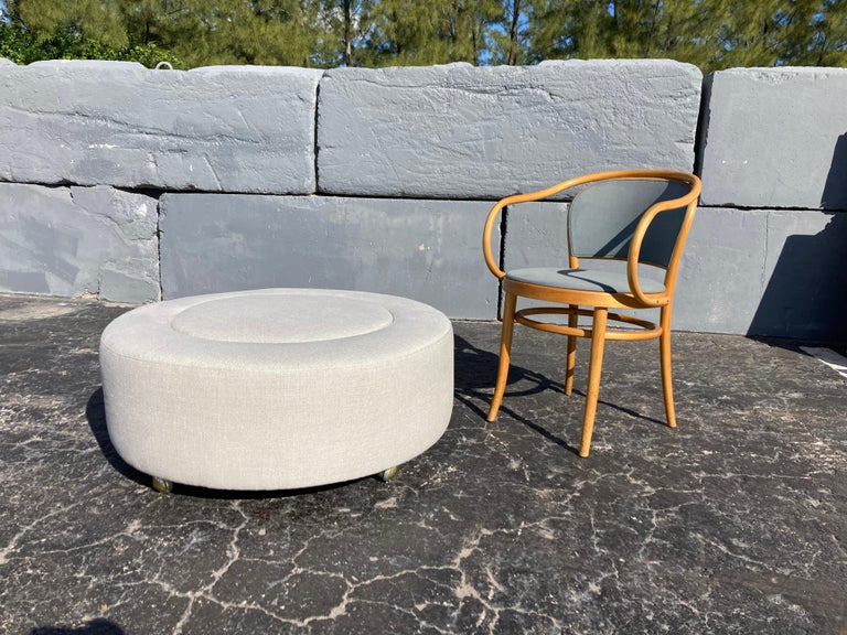 Large Edward Wormley Donut Ottoman for Dunbar For Sale at 1stDibs