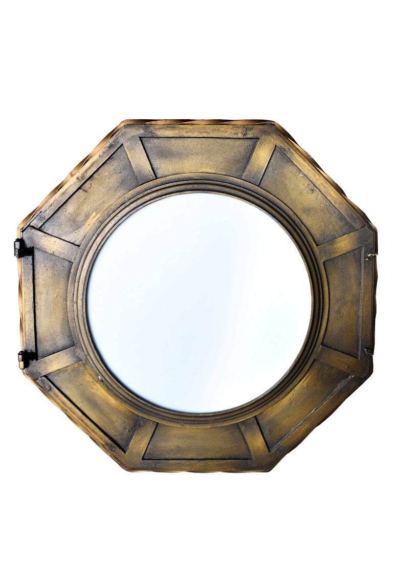 Large Eight-Light Hexagonal Theater Flush Mount at 1stDibs