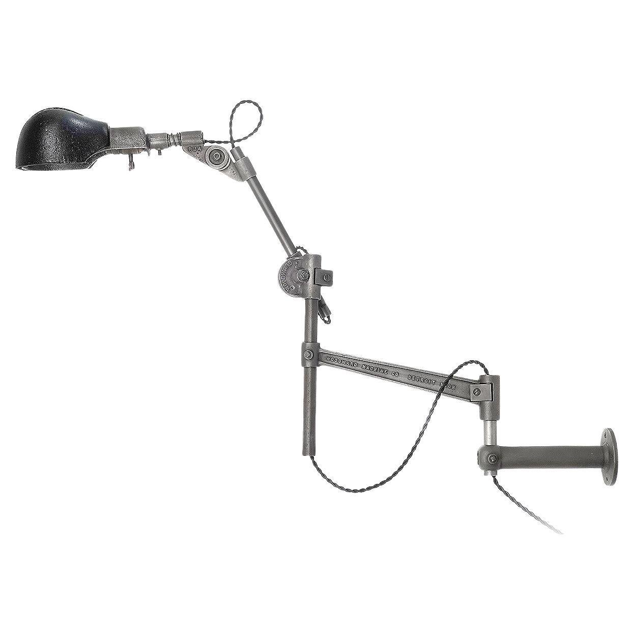 Very Rare Articulated Gas Medical Exam Light For Sale at 1stDibs