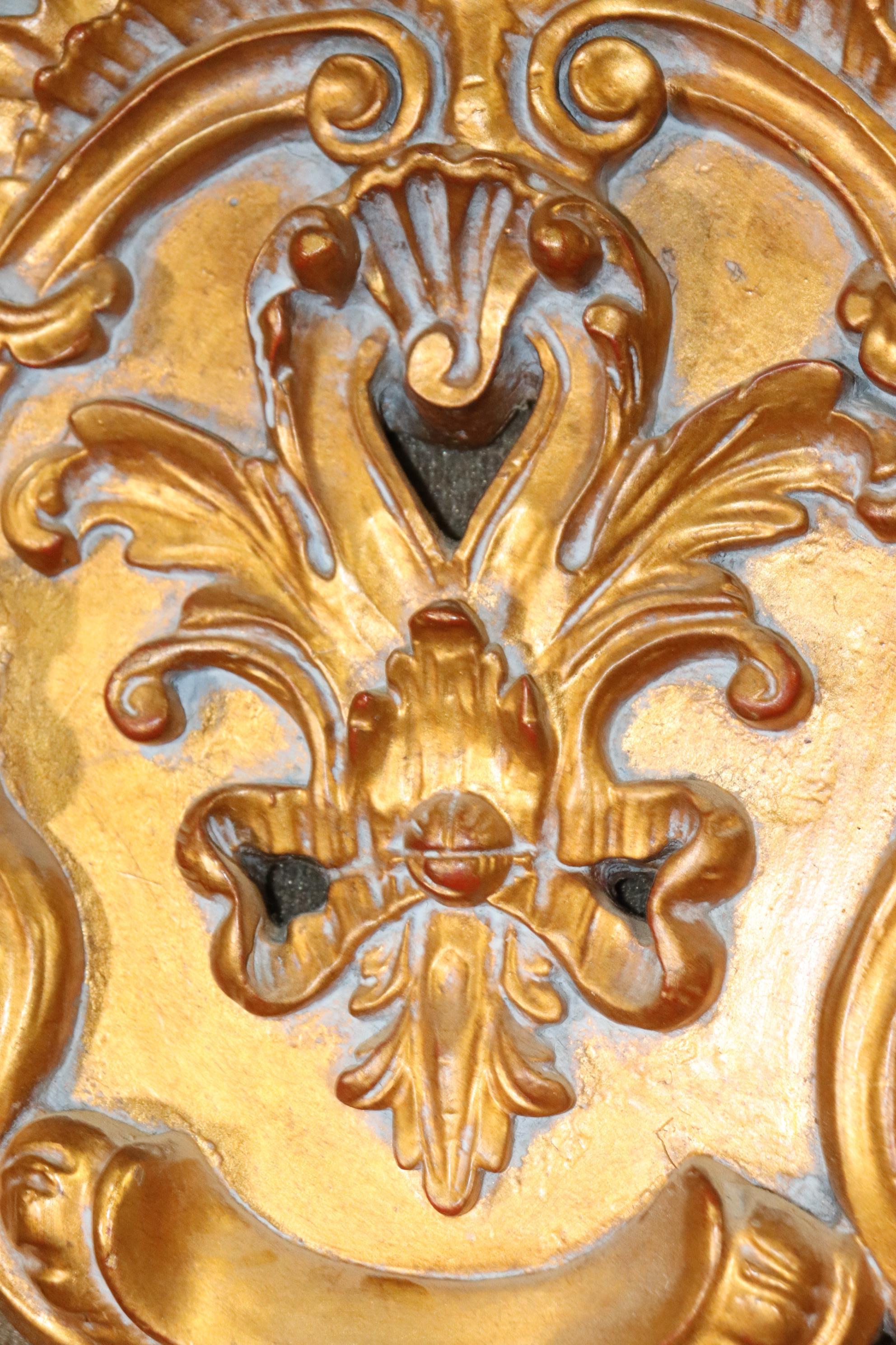Large Elaborately Carved Decorative Beveled Glass Rococo Mirror For ...