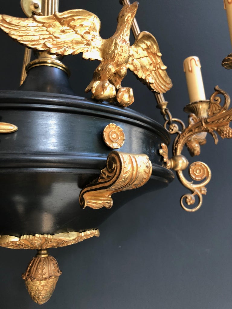 Large Empire Style Chandelier For Sale at 1stDibs