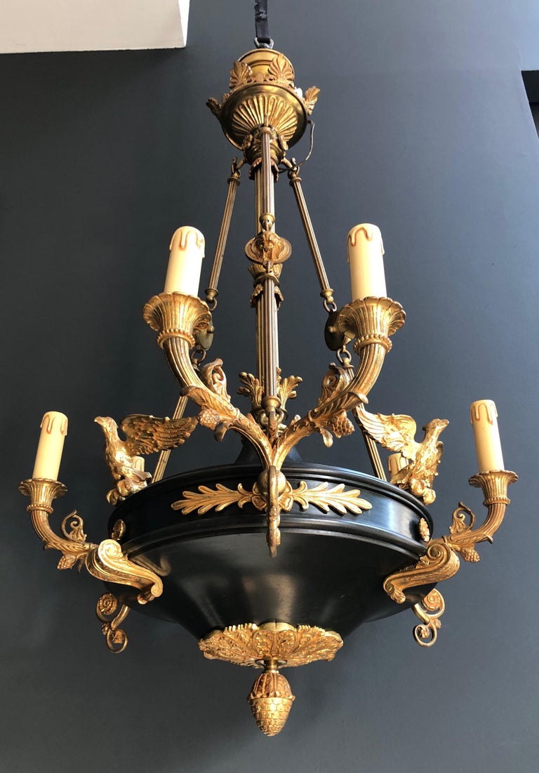 Large Empire Style Chandelier For Sale at 1stDibs