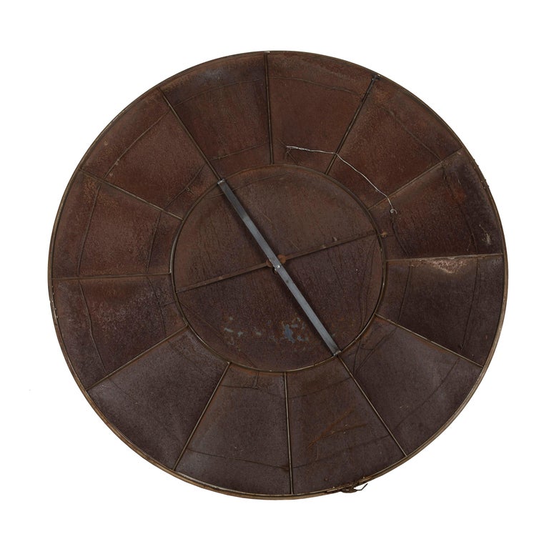 Large Enamelled Clock Face at 1stDibs