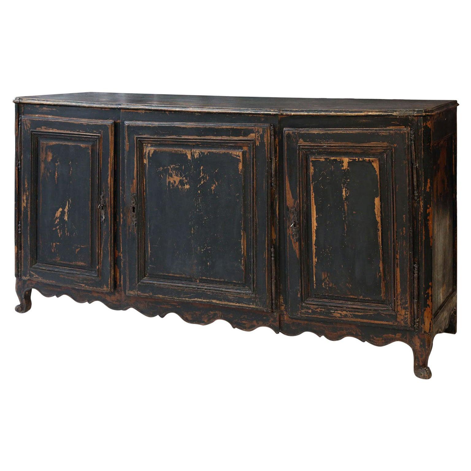 Large Enfilade Painted in Black at 1stDibs