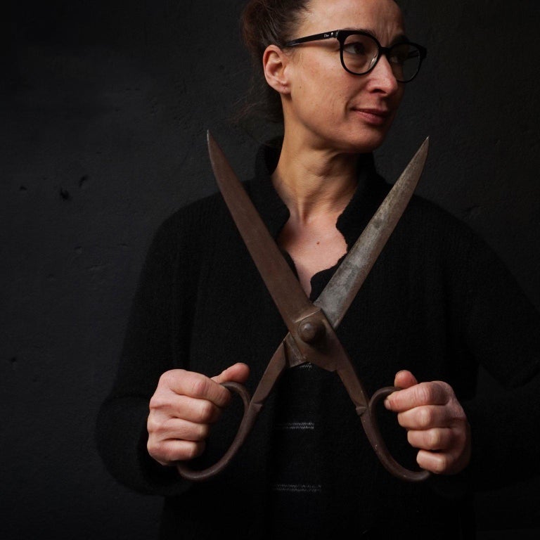 Large English 19th Century Victorian Drapers Scissors or Shears For ...