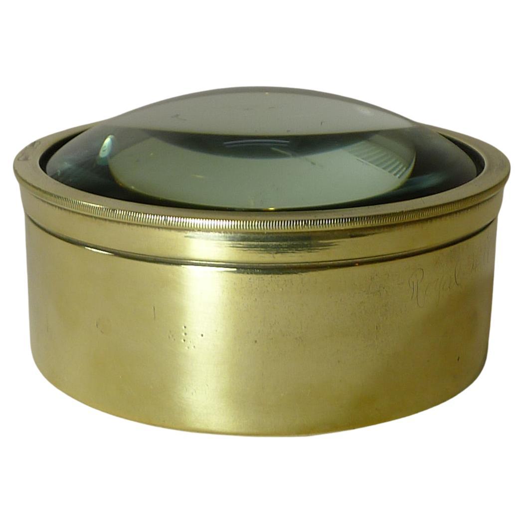 Large Brass Desk Magnifier from a Magic Lantern, circa 1910 For Sale at ...
