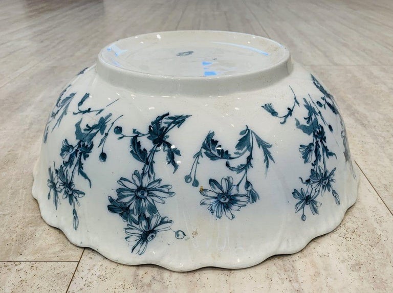 Large English Bowl By Ridgways Royal Semi Porcelain at 1stDibs