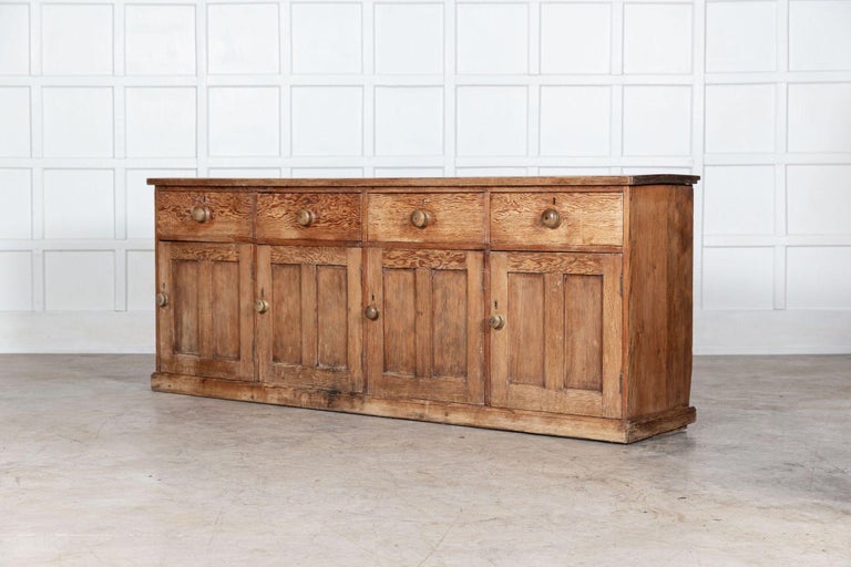 Large English Country House Pine Dresser Base For Sale at 1stDibs