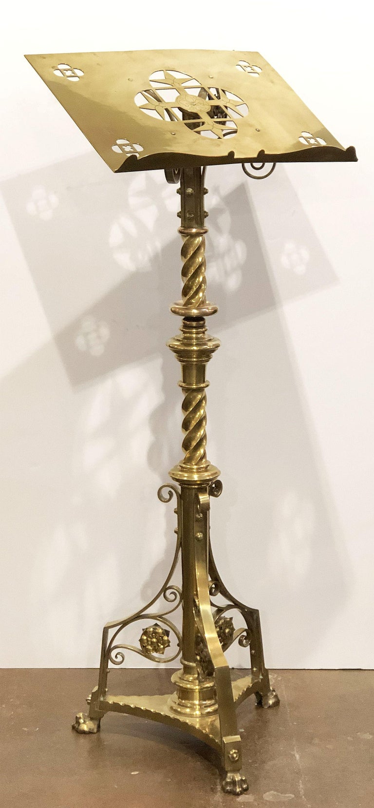Large English Ecclesiastical Standing Lectern of Brass at 1stDibs ...
