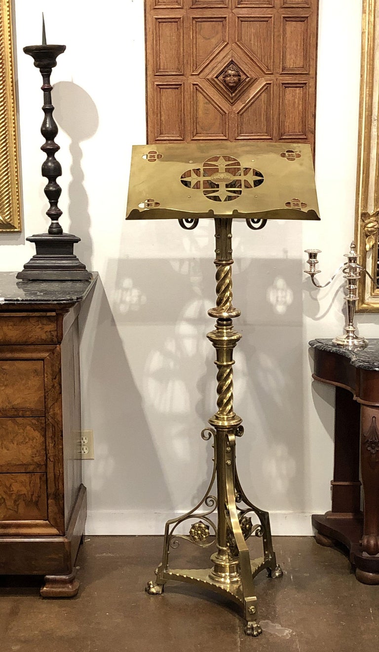 Large English Ecclesiastical Standing Lectern of Brass at 1stDibs ...