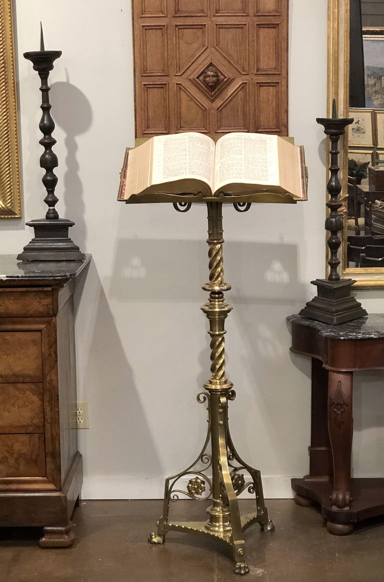 Large English Ecclesiastical Standing Lectern of Brass at 1stDibs ...