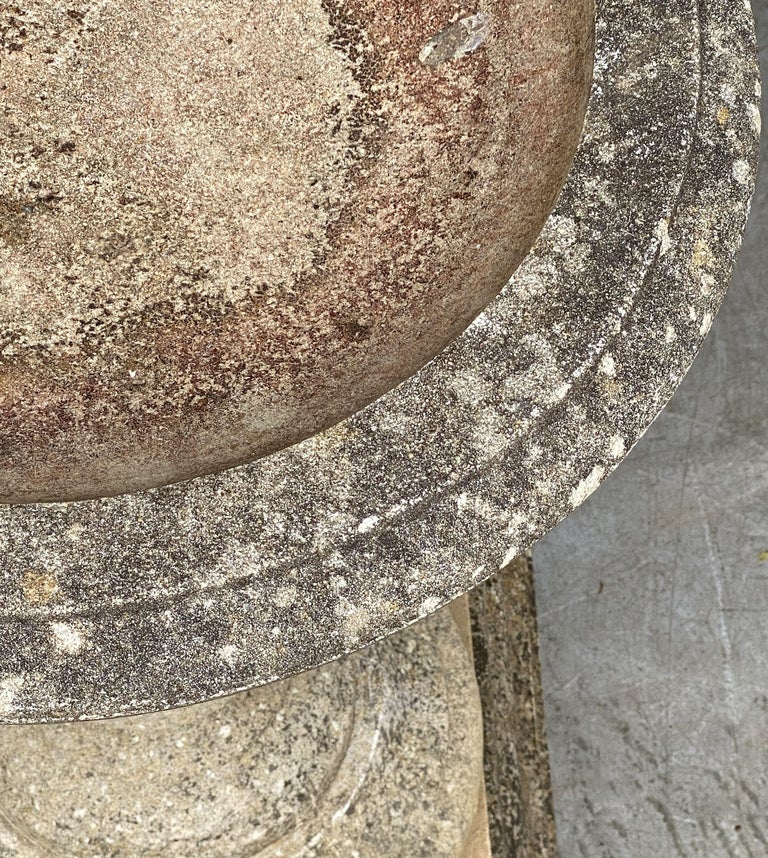 Large English Garden Stone Bird Bath at 1stDibs