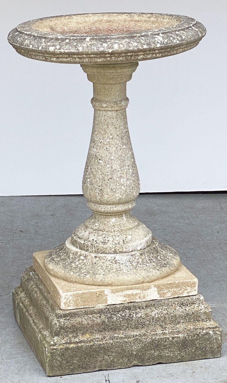 Large English Garden Stone Bird Bath at 1stDibs