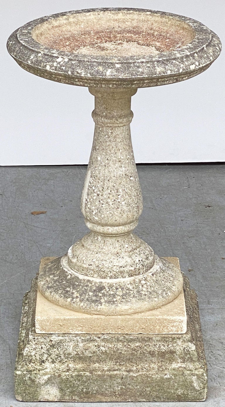 Large English Garden Stone Bird Bath at 1stDibs