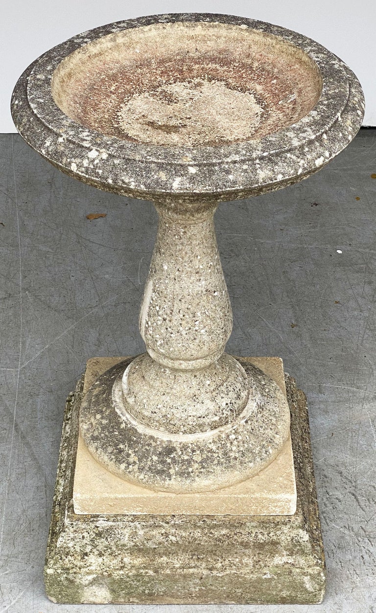 Large English Garden Stone Bird Bath at 1stDibs