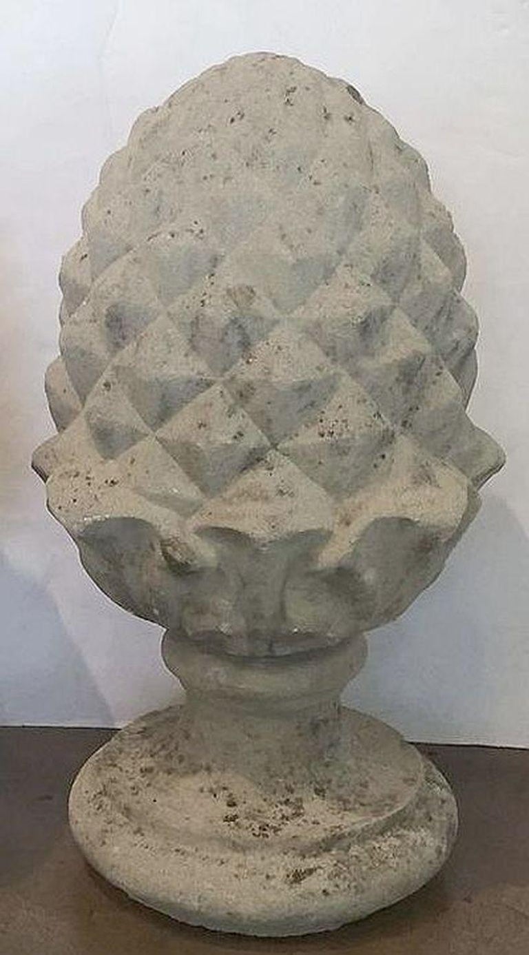 Large English Garden Stone Finial at 1stDibs