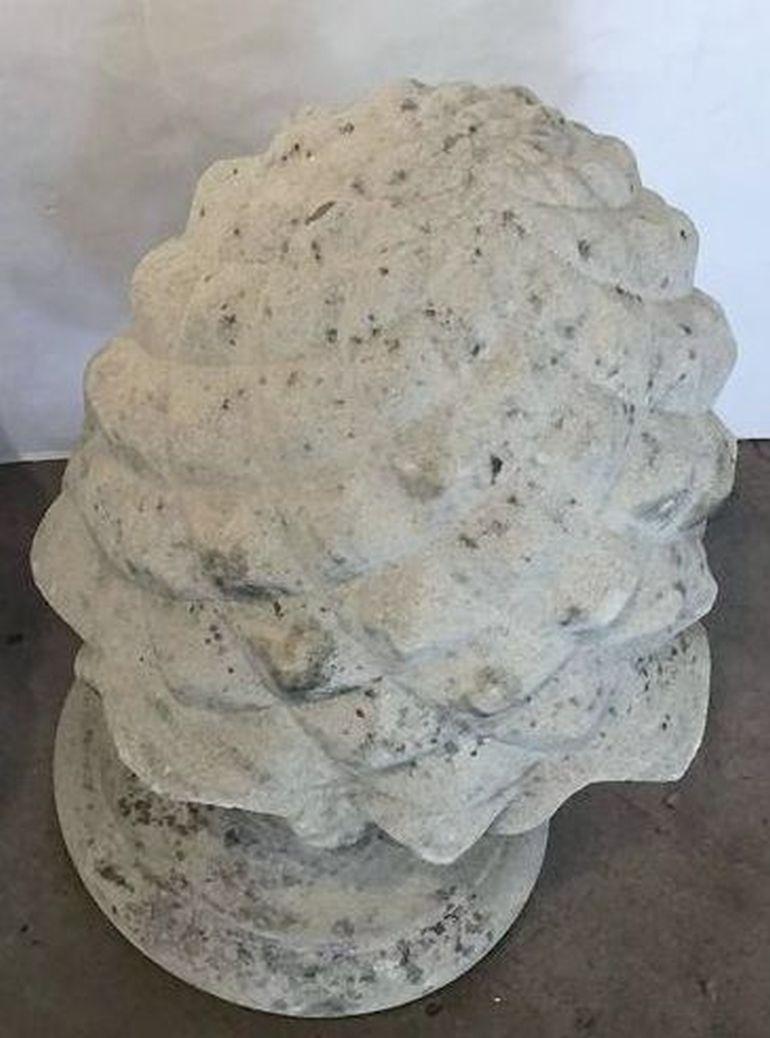 Large English Garden Stone Finial at 1stDibs | stone finials garden ...