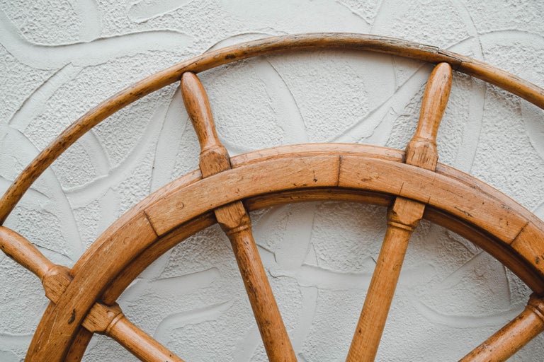 Large English Nautical Wheel at 1stDibs