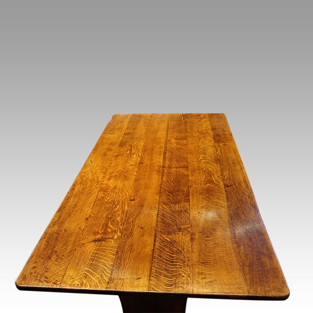 Large English oak refectory table For Sale at 1stDibs