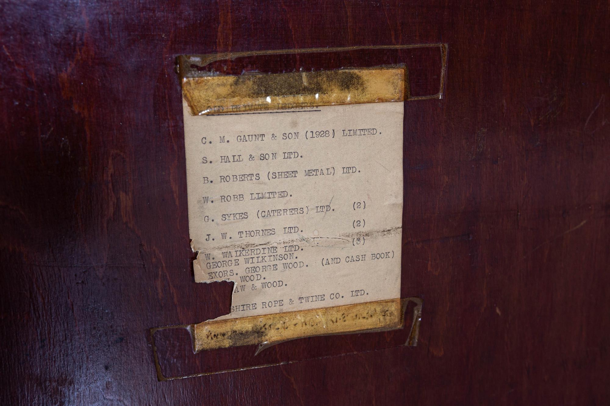 Large English Oak Solicitors Notary Deeds Cabinet at 1stDibs