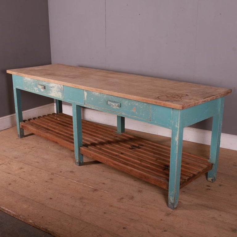 Large English Prep Table For Sale at 1stDibs