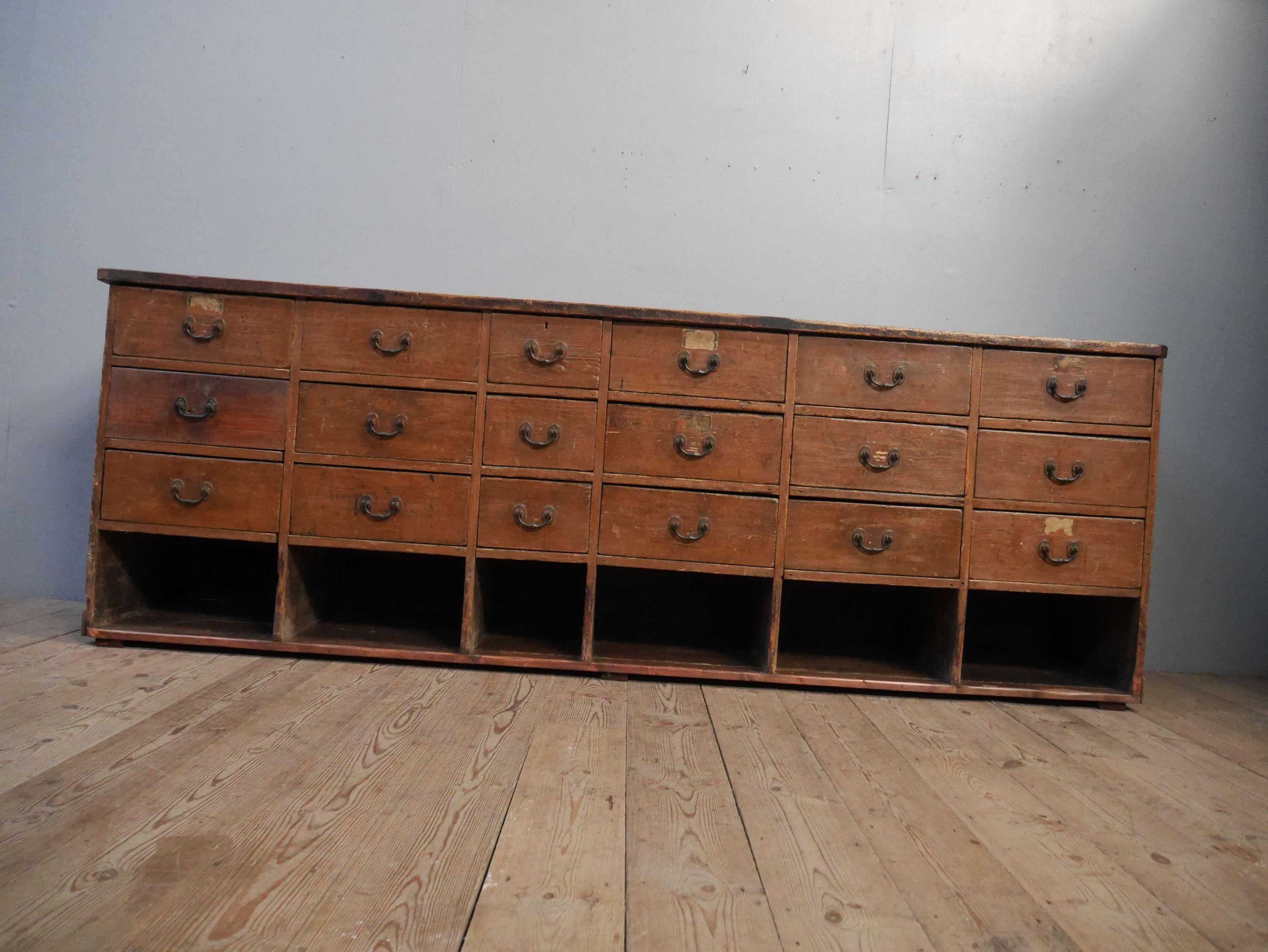 Large English Shop Keepers Drawers c1860 at 1stDibs
