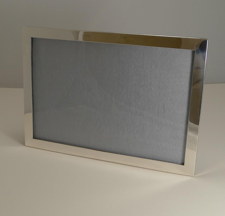 Large English Sterling Silver Two-Way Photograph / Picture Frame at 1stDibs