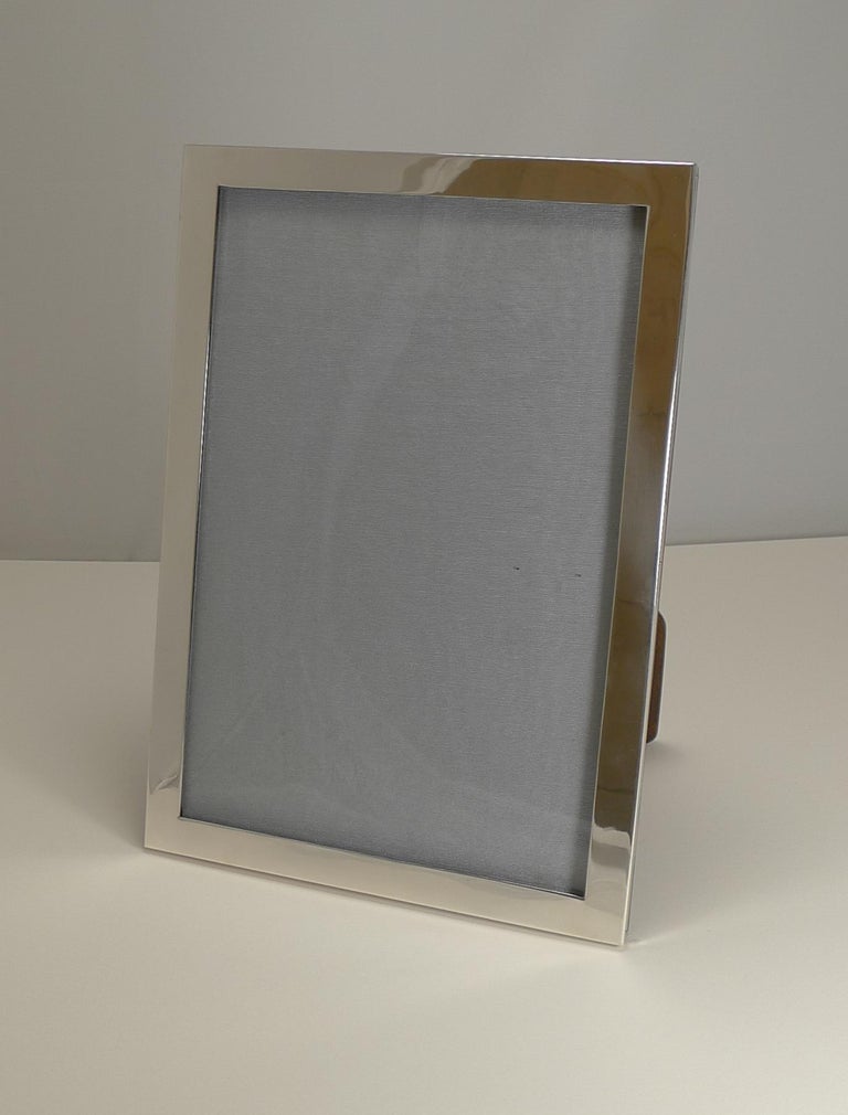 Large English Sterling Silver Two-Way Photograph / Picture Frame at 1stDibs