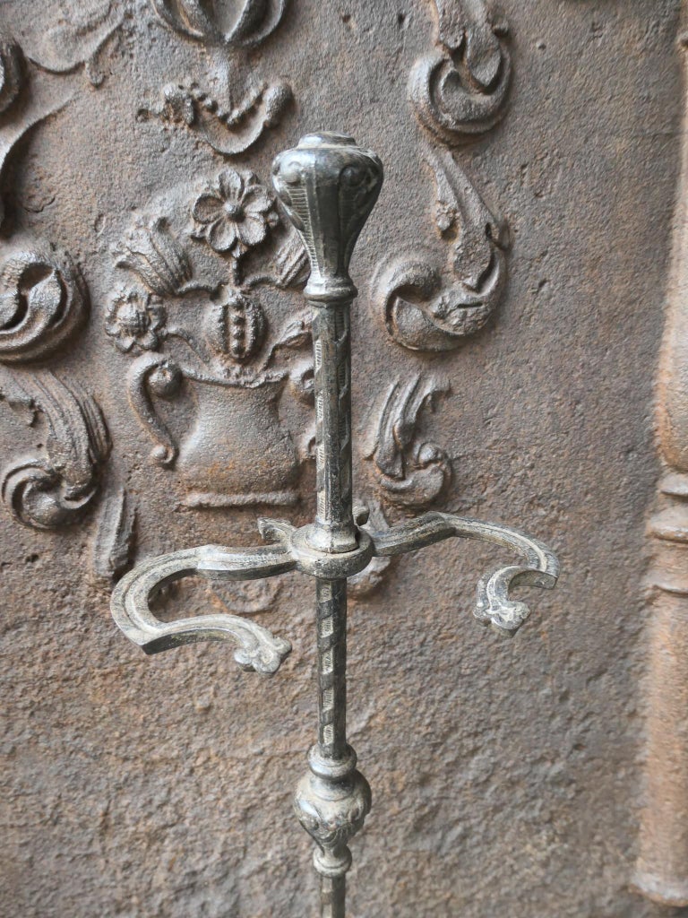 Large English Victorian Period Fireplace Tools, 19th C For Sale at 1stDibs