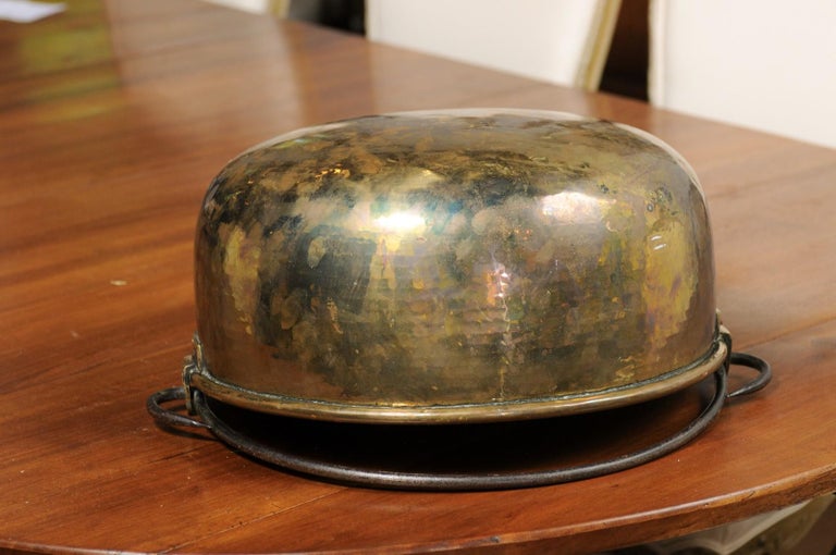 Large English Victorian Period Late 19th Century Brass Vessel with ...