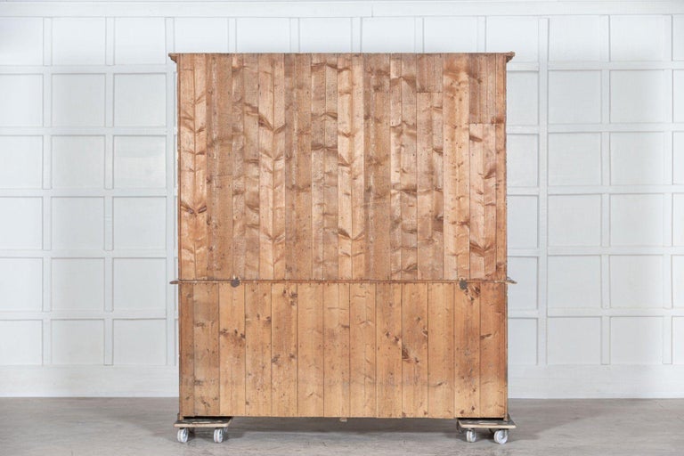 Large Estate Made Scottish Pine Housekeepers Cupboard For Sale at 1stDibs