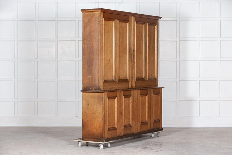 Large Estate Made Scottish Pine Housekeepers Cupboard For Sale at 1stDibs