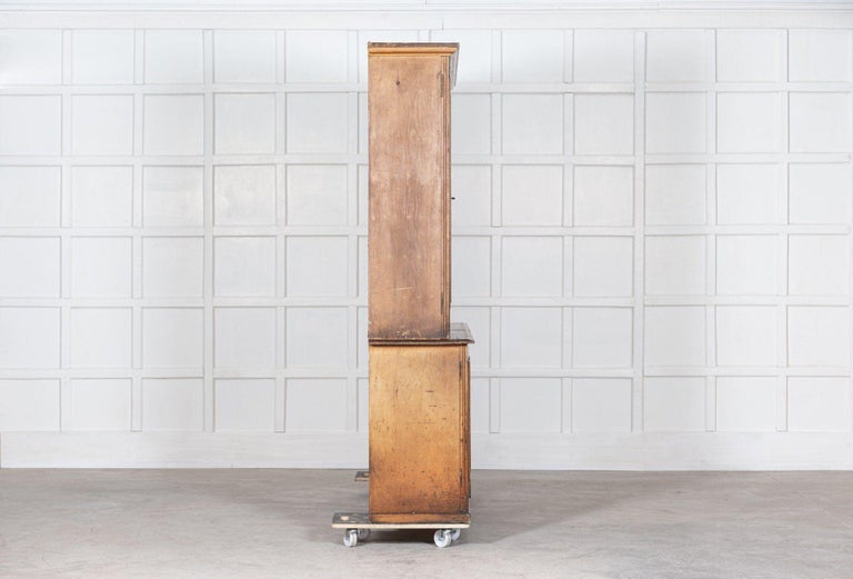 Large Estate Made Scottish Pine Housekeepers Cupboard For Sale at 1stDibs