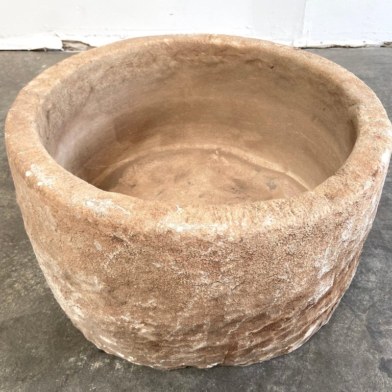 Large European Limestone Garden Fountain Trough or Planter For Sale at ...