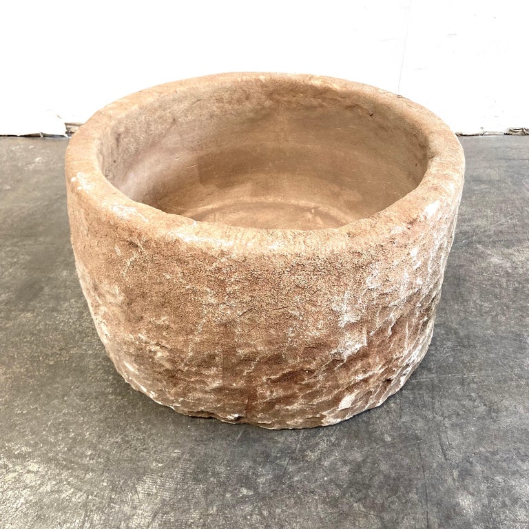 Large European Limestone Garden Fountain Trough or Planter For Sale at ...