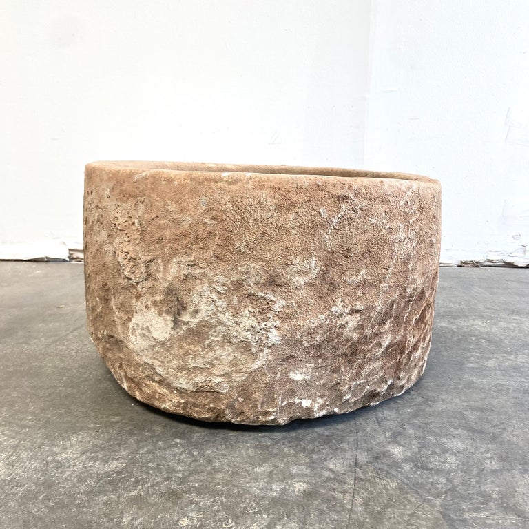 Large European Limestone Garden Fountain Trough or Planter For Sale at ...