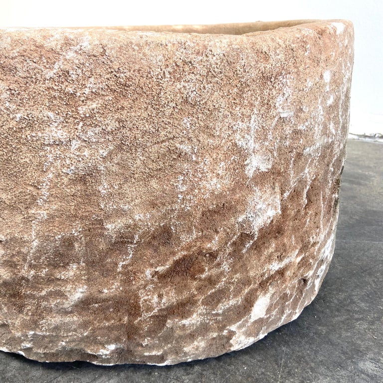 Large European Limestone Garden Fountain Trough or Planter For Sale at ...