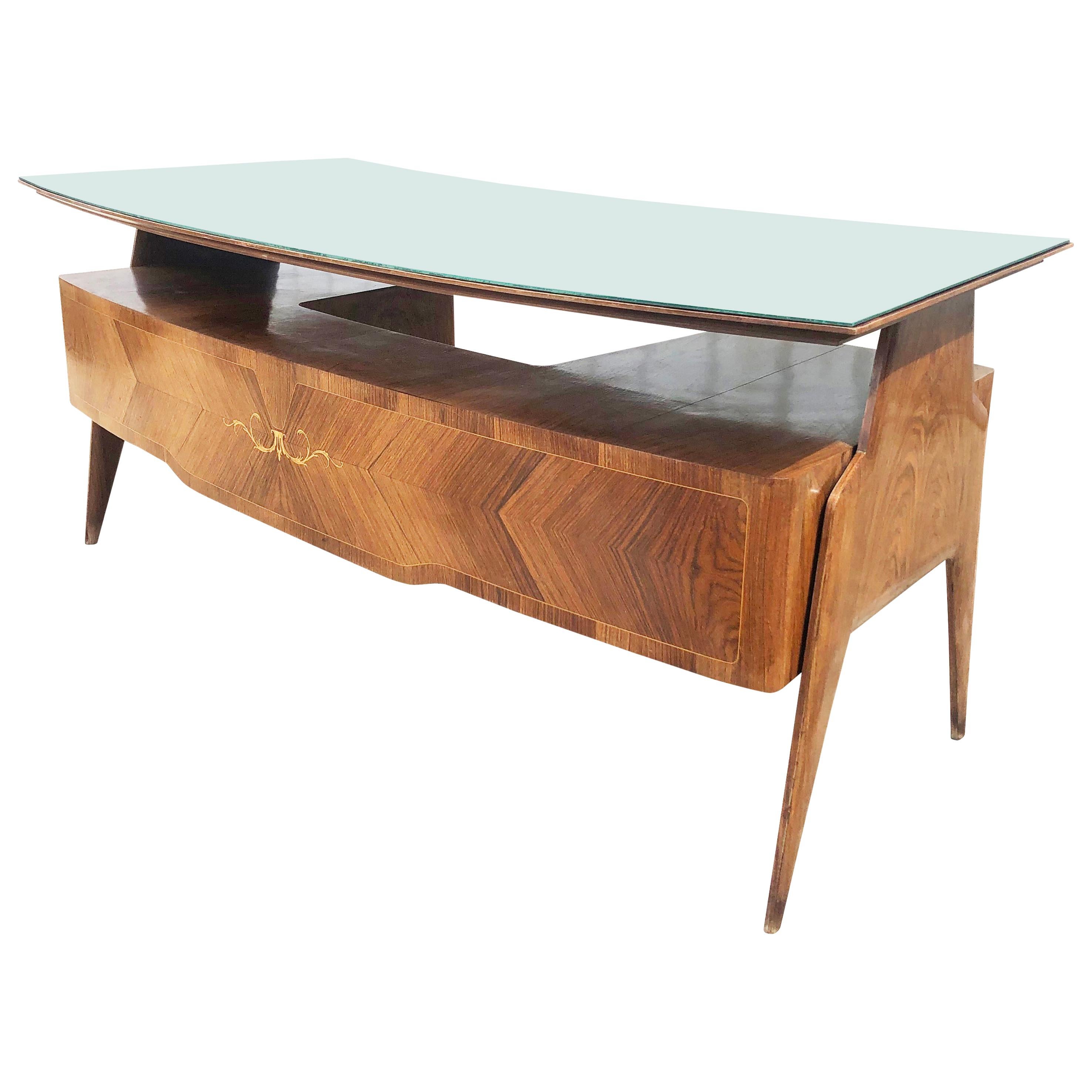 Large Executive Desk by Dassi, Italy, 1960s For Sale at 1stDibs