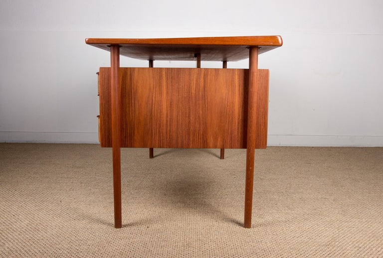 Large Executive Desk, Double Sided, Danish in Teak 1969 Peter Lovig ...