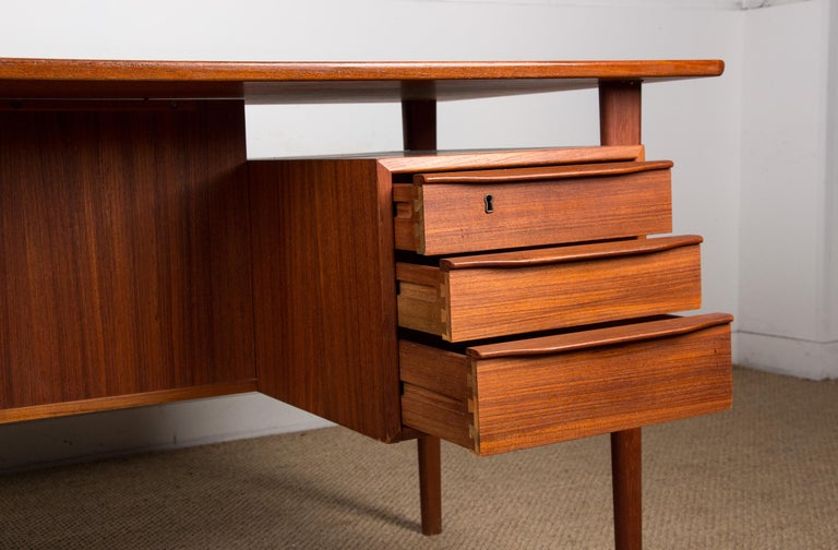 Large Executive Desk, Double Sided, Danish in Teak 1969 Peter Lovig ...