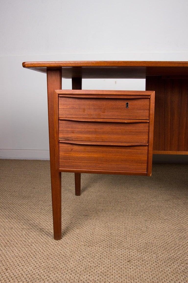 Large Executive Desk, Double Sided, Danish in Teak 1969 Peter Lovig ...