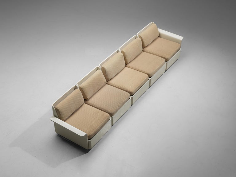Large Extendable Modular Sofa on Wheels at 1stDibs | extendable couch ...