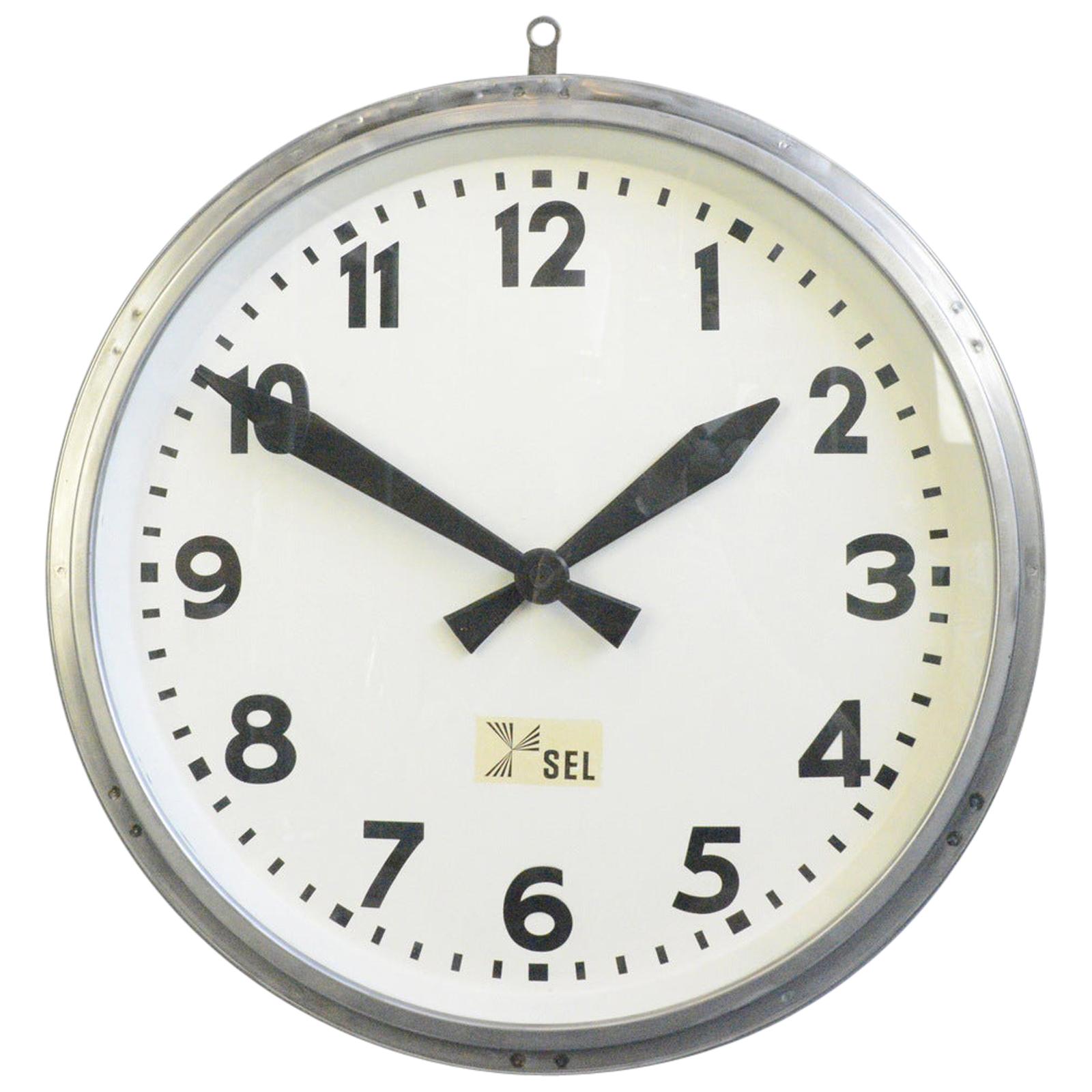 Large 1950s Cleveland, Neon Clock at 1stDibs