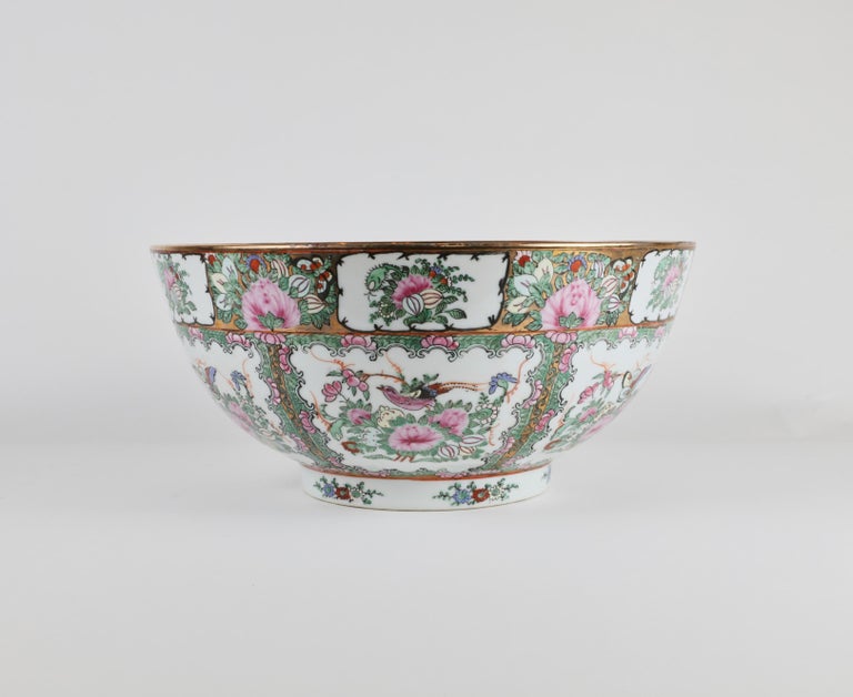 Large Famille Rose Bowl at 1stDibs