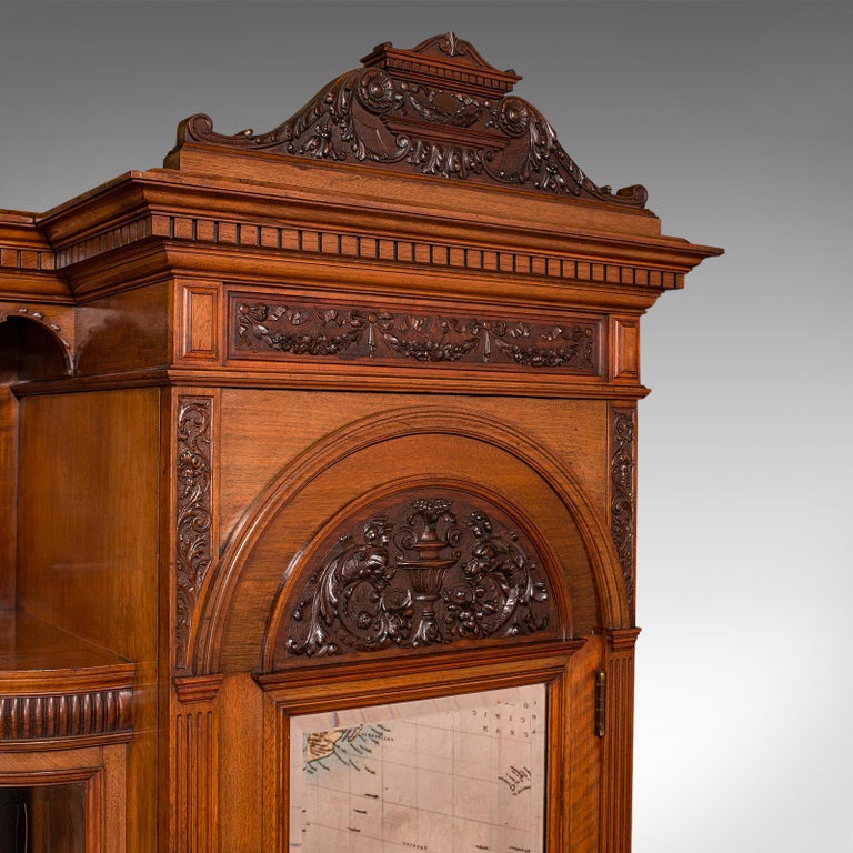 Large Fine Antique Wardrobe Compactum, English, Walnut, Gillow and Co ...