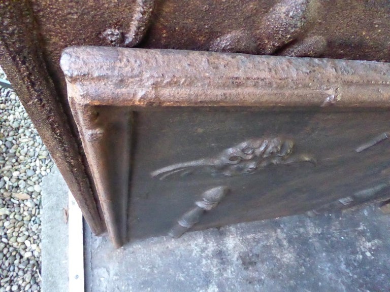 Large Fireback with Pillars of Hercules with Angels, Dated 1711 For ...