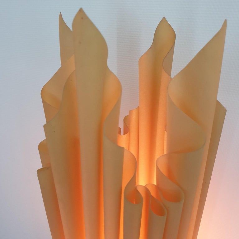 Large Flaming Torch Table Lamp by Georgia Jacob, 1970s For Sale at 1stDibs